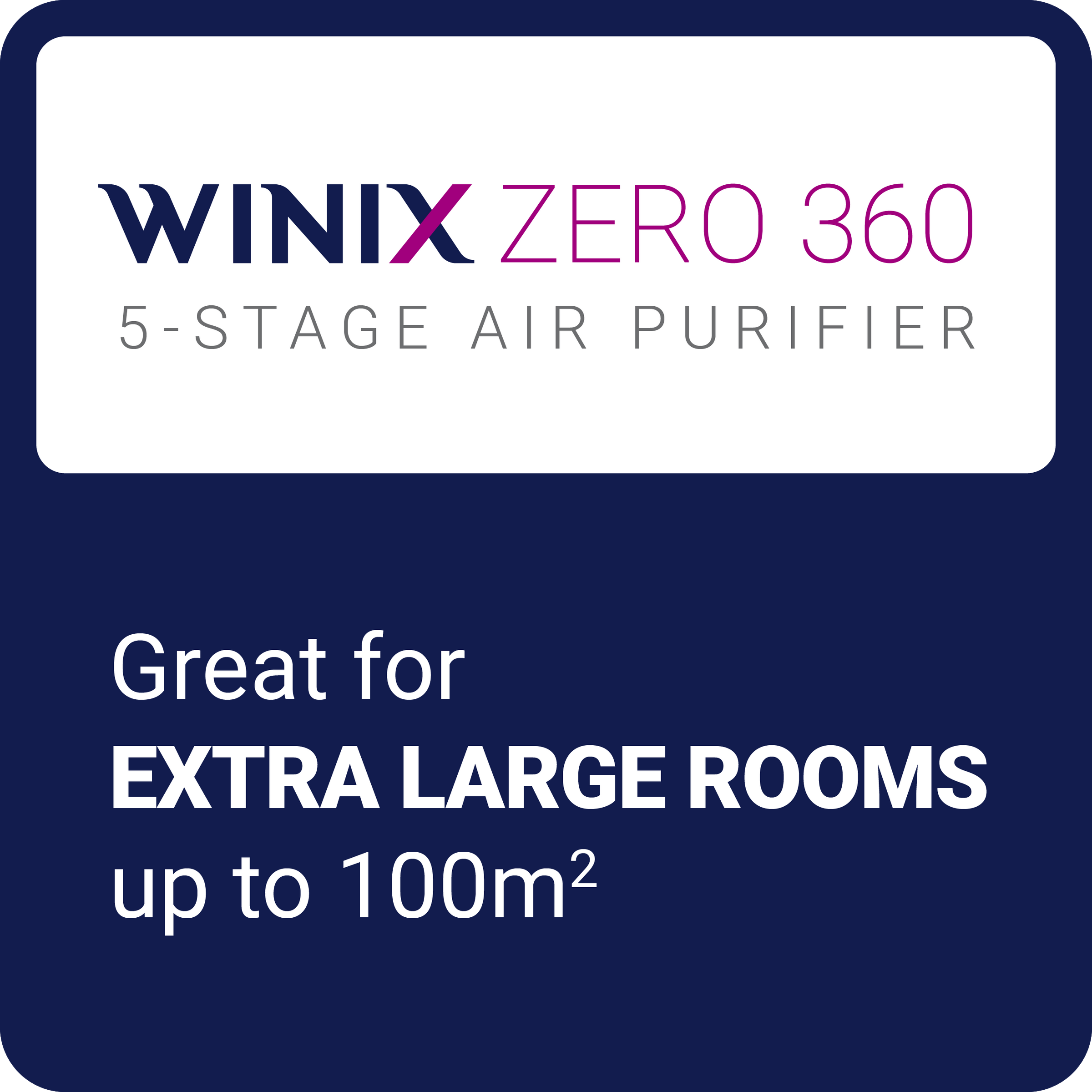 ZERO+ 360 5-Stage Smart Air Purifier with PET Filter